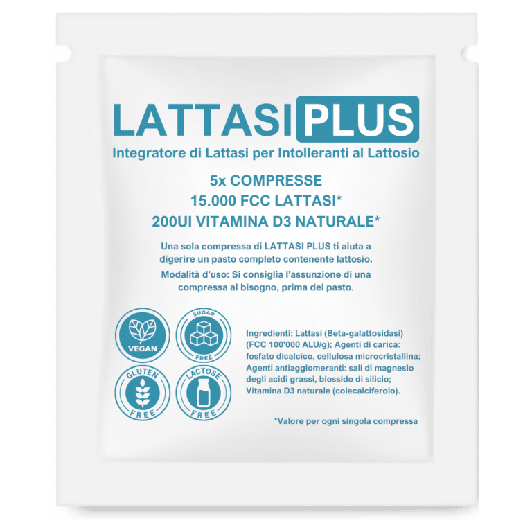 Compresse LATTASI PLUS - Integratore per intolleranza al lattosio